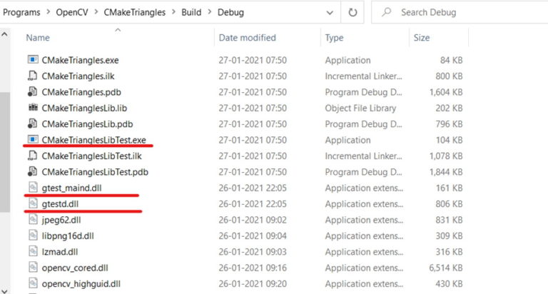 CMake, OpenCV and Unit Tests - incredibuild